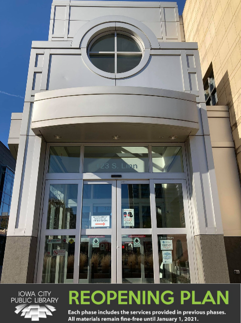 Iowa City Public Library Modifies Services | Iowa City Public Library Iowa City Public Library Modifies Services | Iowa City Public Library